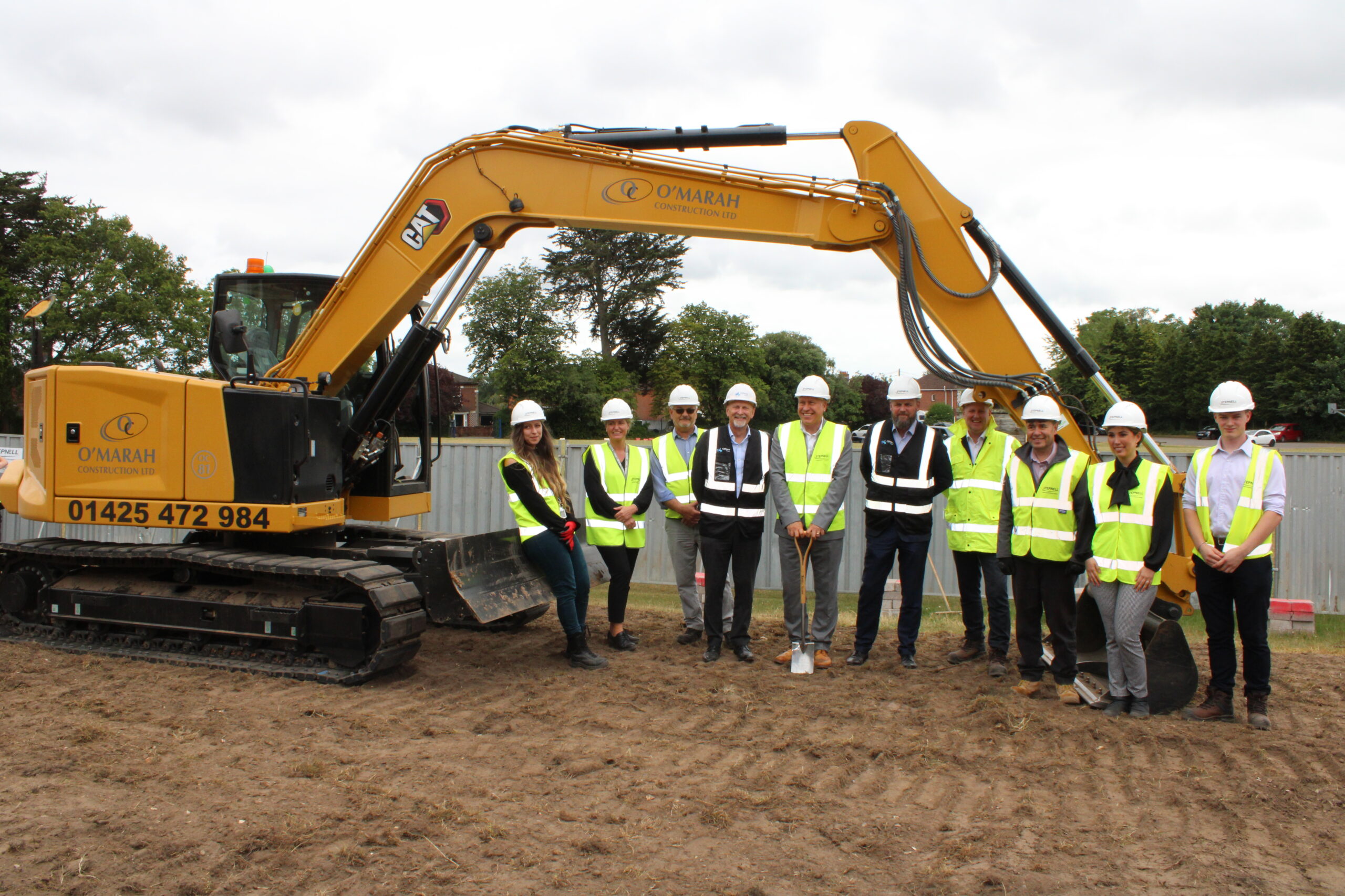 Ground-breaking at Itchen Sixth Form College - Stepnell